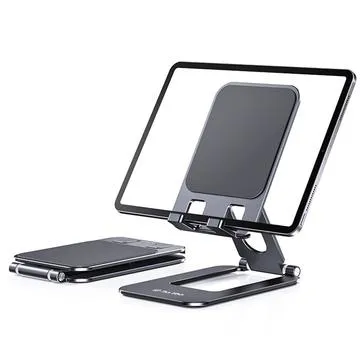 T2 MAX FOLDABLE ALUMINUM PHONE/TABLET STAND - GREY