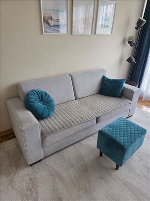 Trosed sofa + tabure DARIJANA – moderan, povoljno