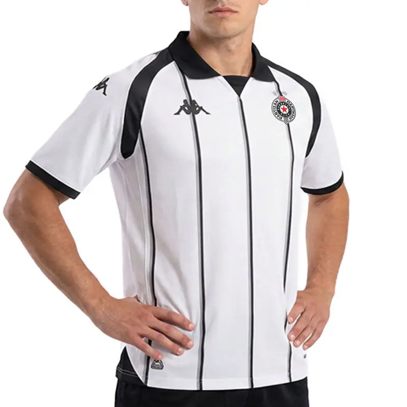 Kappa Muški dres Kombat 2027 Third Partizan, Crno-beli