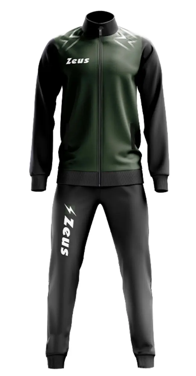 Zeus Tuta Easy Black-Military - Sportska trenerka za trening i svakodnevno nošenje