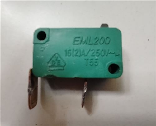 Mikro prekidač EML200, 16(2)A / 250V~, T55, dimenz