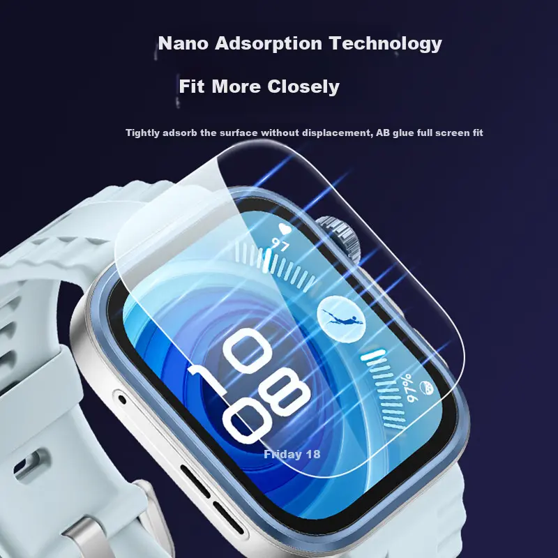 Smorss Zaštita stakla za pametni sat za Huawei Watch Fit4Pro, 2 komada, Providna