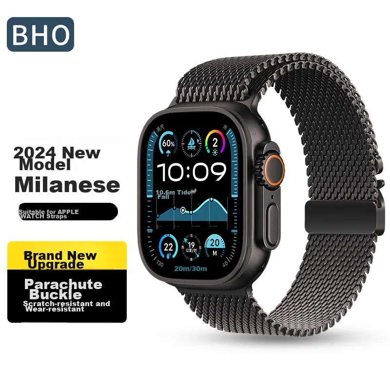 BHO Zamenska narukvica za pametni sat za Apple Watch, Crna