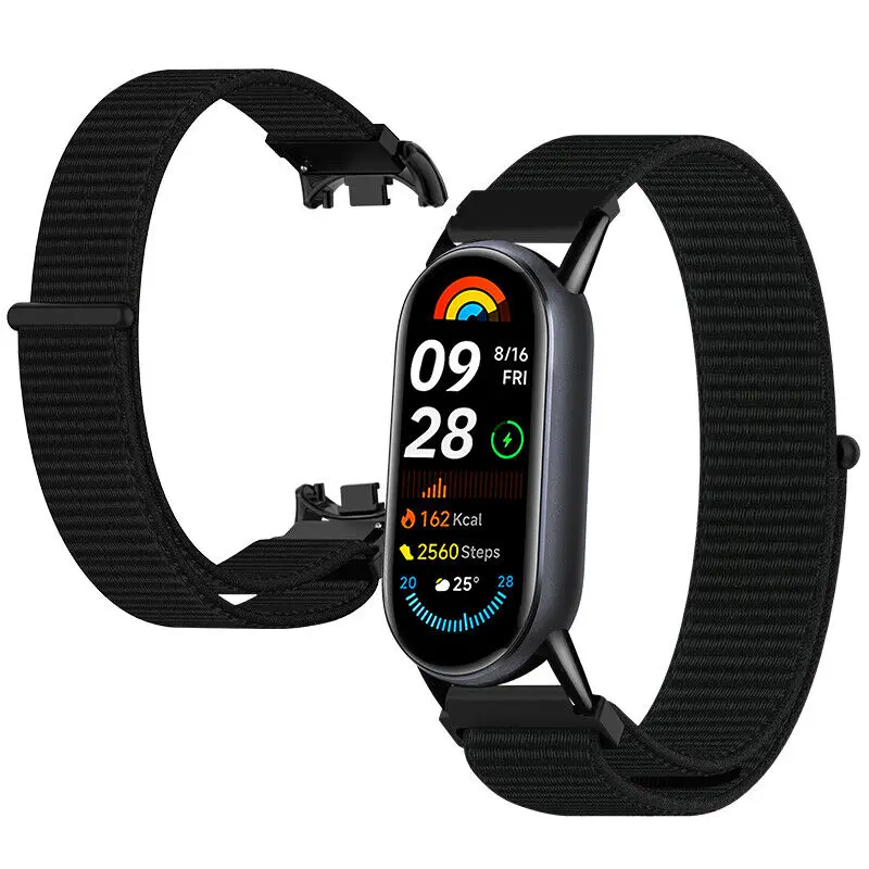 Freeson Zamenska narukvica za pametni sat za Xiaomi Mi Band 8/9, Crna