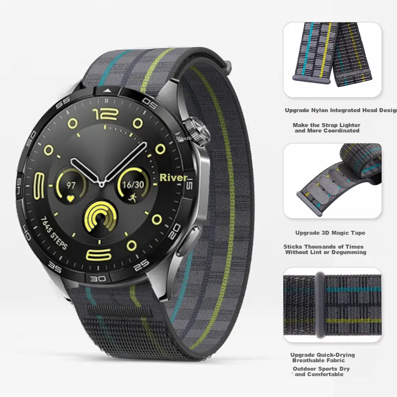 Jingz Zamenska narukvica za pametni sat za Huawei Watch GT6/GT6pro, Crna