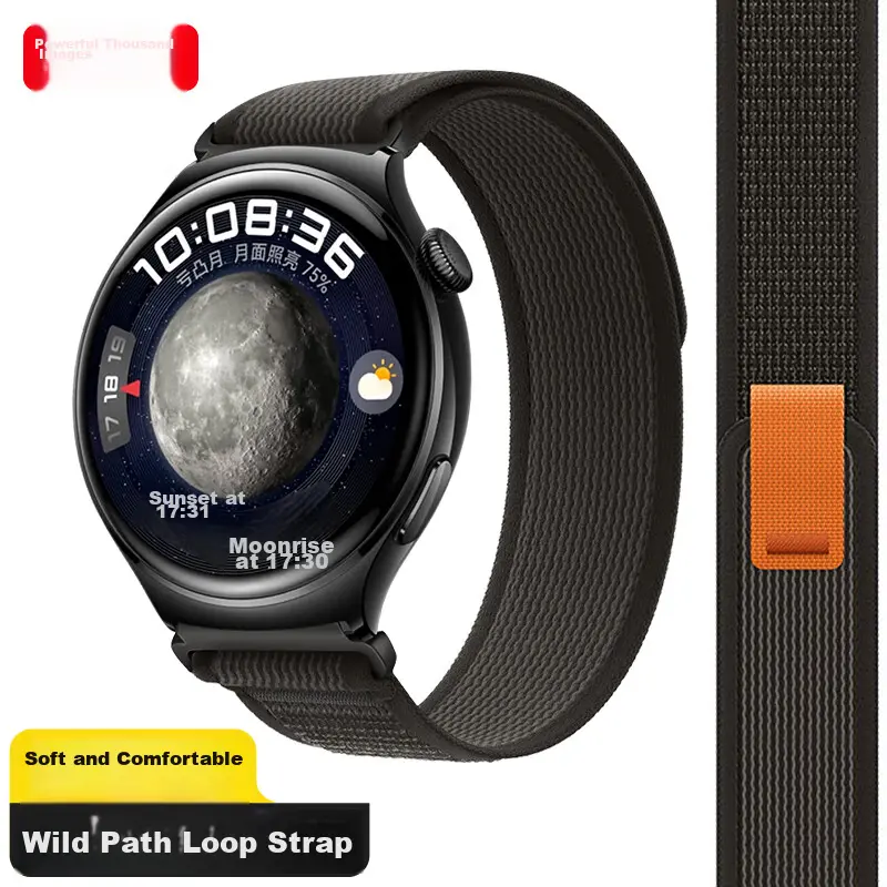 Weiqiantu Zamenska narukvica za pametni sat za Huawei Watch, Crna
