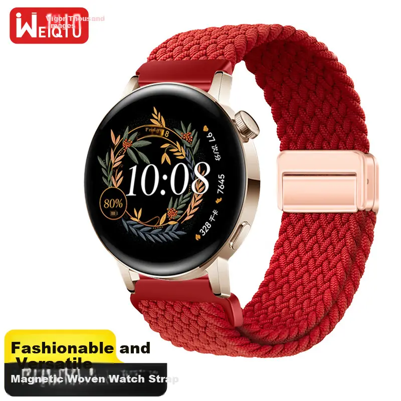 Weiqiantu Zamenska narukvica za pametni sat za Huawei Watch, Crvena