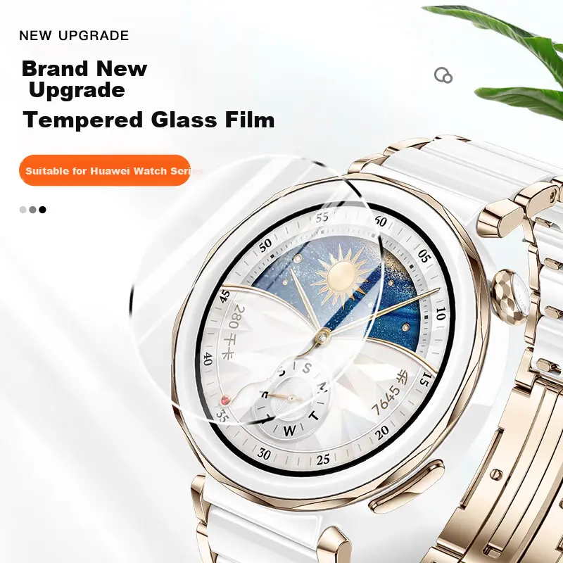 Weiqiantu Zaštita stakla za pametni sat za Huawei Watch GT6/GT5, 3 komada