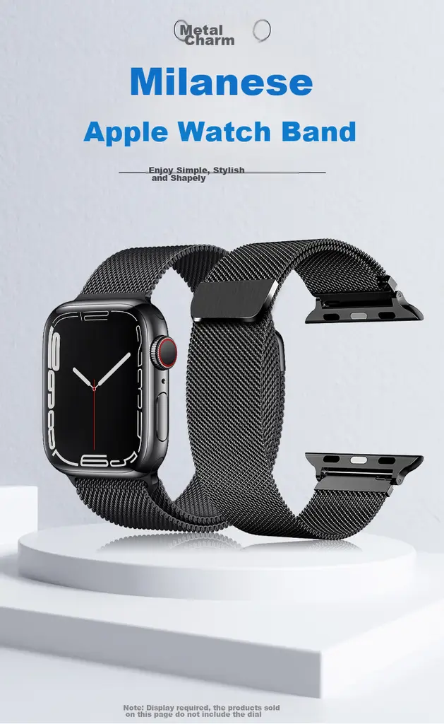 Stiger Zamenska narukvica za pametni sat za Apple Watch, Crna