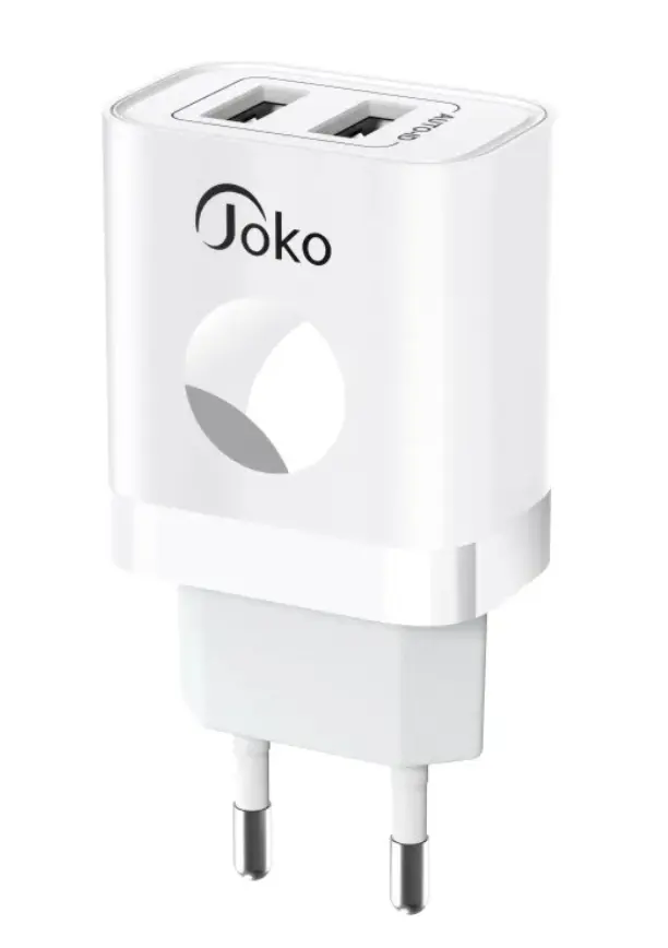 KONFULON Kućni punjač JK72, 2xUSB, 2.4A,12W, sa micro USB kablom beli