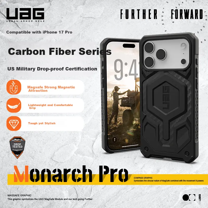 UAG Maska za mobilni telefon iPhone 17 Pro, Crna