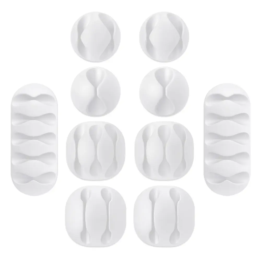 Držač kablova JWD set 10u1, Beli