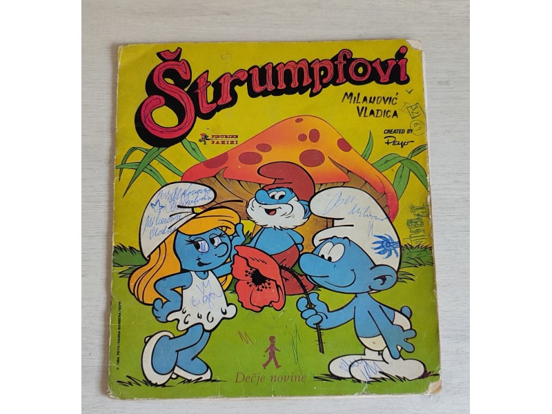 Album Štrumpfovi Panini - Dečje novine PUN