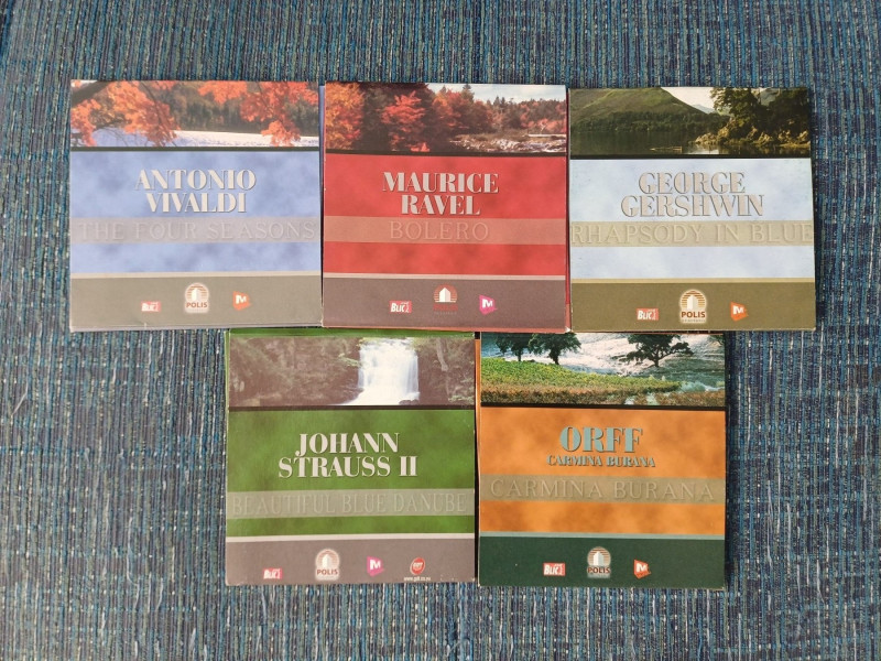 5 CD-ova klasične muzike - Vivaldi,Ravel...