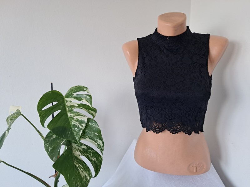FB SISTER cipkasta crop bluza vel XS