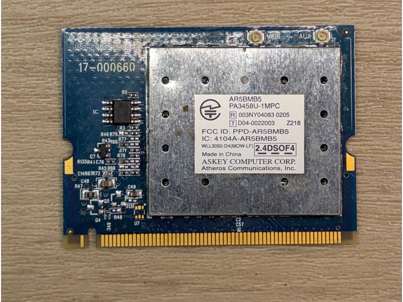 Toshiba M40, M45, A100, A105 - mrezna Wi-Fi kartica