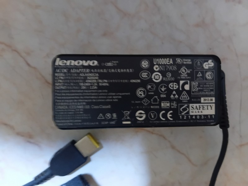 Ac Adapter Lenovo 20v2.25a