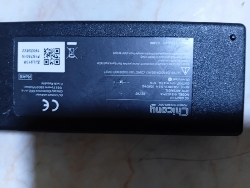 Chicony Ac Adapter A13-072P1A 19v3.8a