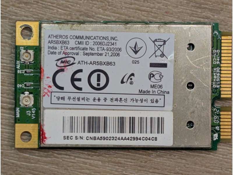 WiFi mrezna kartica Atheros AR5BXB63