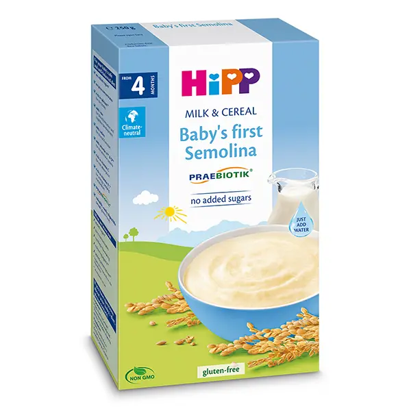 HIPP Instant kaša mleko i žitarice, Bebina prva kašica 4M+, 250g