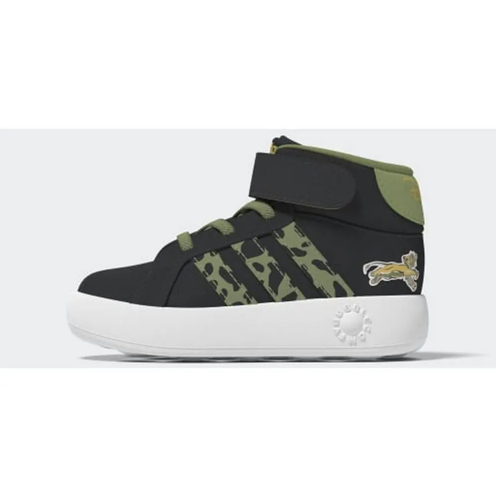 Adidas Patike za bebe Grand court mid lionking i BT, Crne