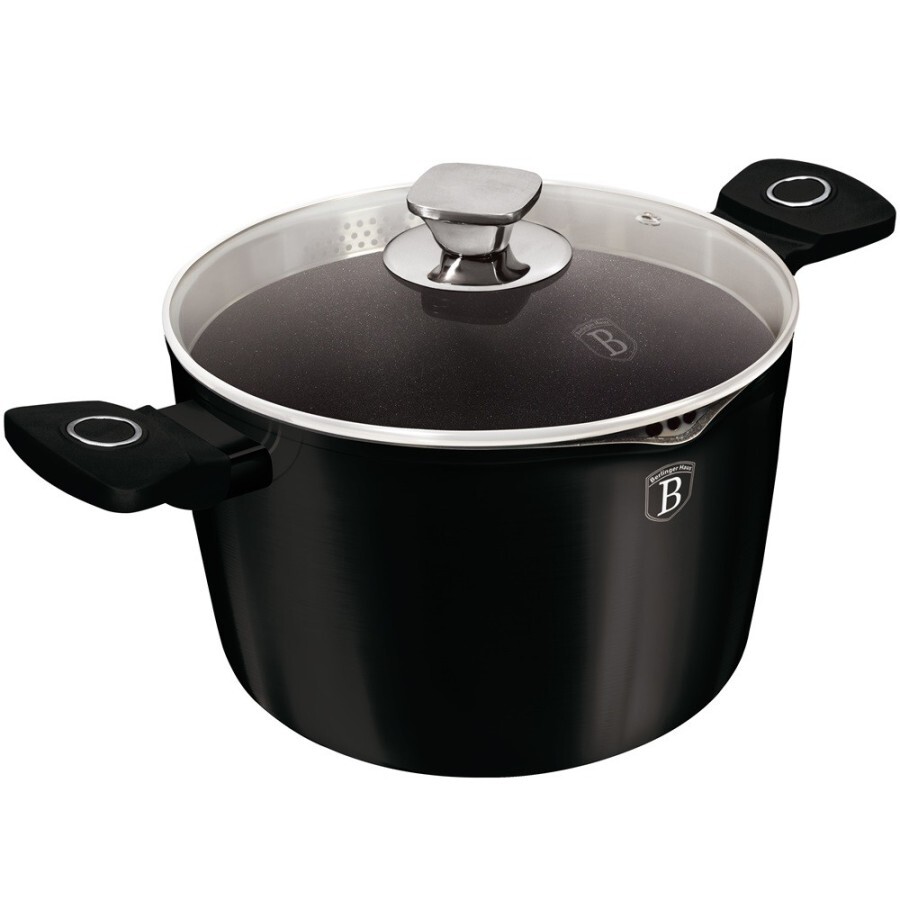 Berlinger Haus Šerpa za kuvanje testa sa poklopcem 24cm Black Vantage Collection BH-8275SID: EK000887409