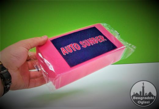 AUTO SUNĐER roze boje 20x11 - Made in Serbia - NOVO