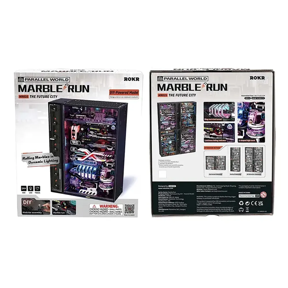 ROKR The Future City Marble Run 3D Plastic Puzzle
