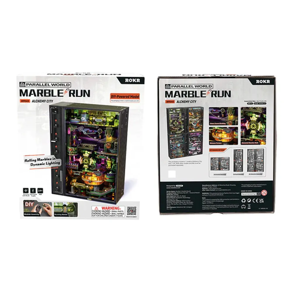 ROKR Alchemy City Marble Run 3D Plastic Puzzle