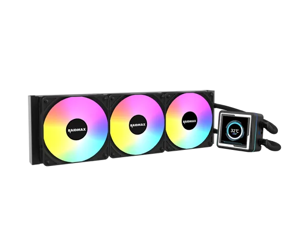 CPU hladnjak Raidmax INFINITAS LM360 ARGB LCD 2.73″ Black, LM360BK