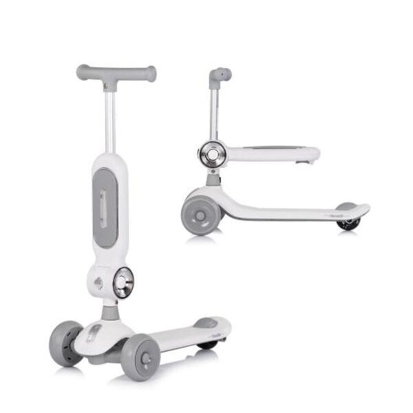 Trotinet sa svetlom Chipolino Bloomi do 50kg 005151 CP – Sivi