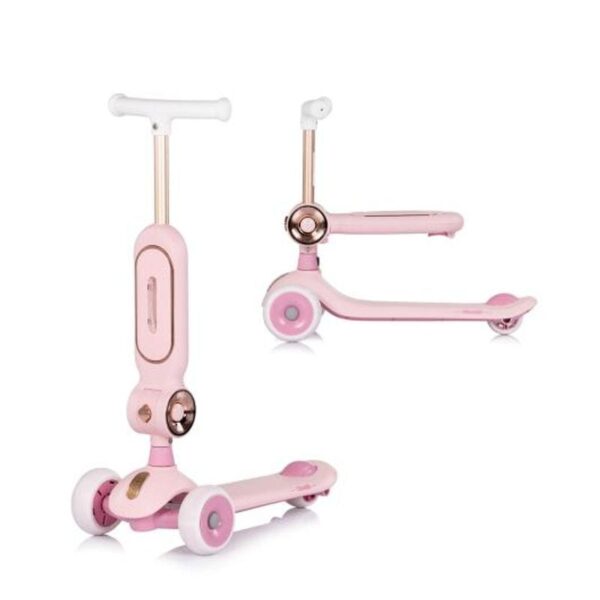 Trotinet sa svetlom Chipolino Bloomi do 50kg 005168 CP – Roze