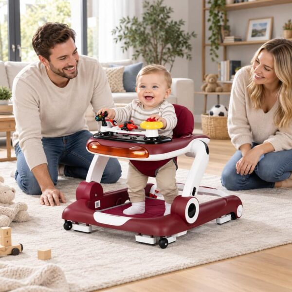 Chipolino Little Explorer 4-u-1 dubak i šetalica – Bordo