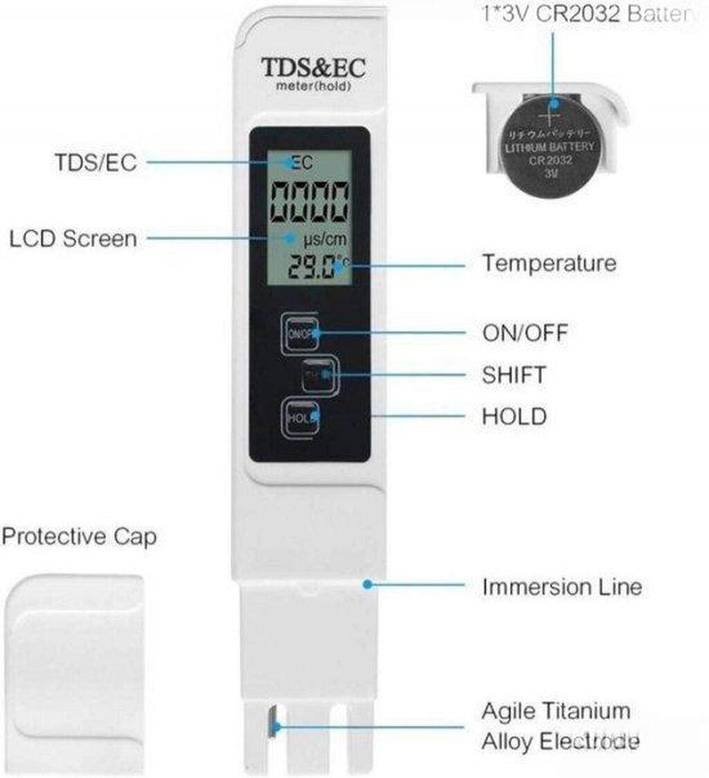 TDS EC METAR TEMPERATURE TESTER PEN 3 IN1 | 3 IN 1-TDS+EC+Termometar