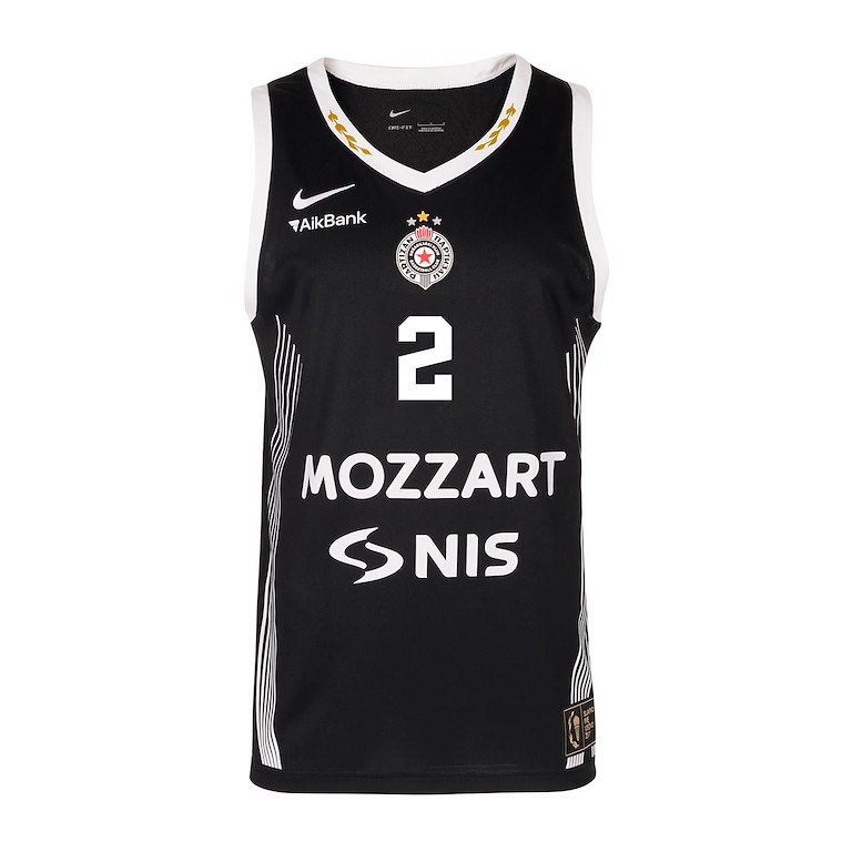 Dečiji dres "KK Partizan 2025/26" MILTON, crni
