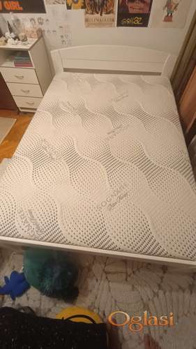 Sognare krevet sa dušekom, 200/140, bele boje
