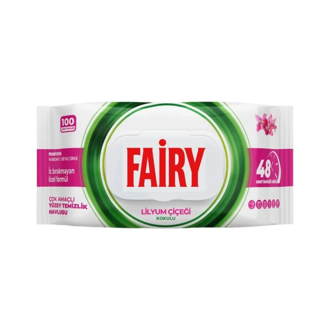 FAIRY Višenamenske Vlažne Maramice za Čišćenje Ljiljan 100 Komada