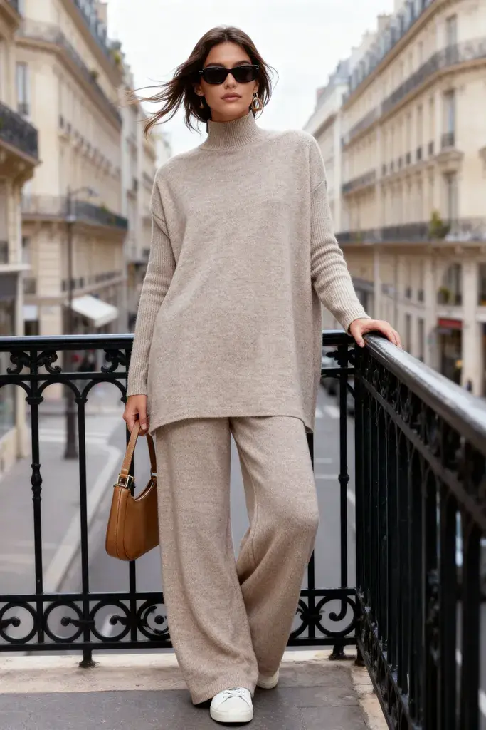 Trendyol Modest Ženski komplet Tctaw24Us00028, Smeđi