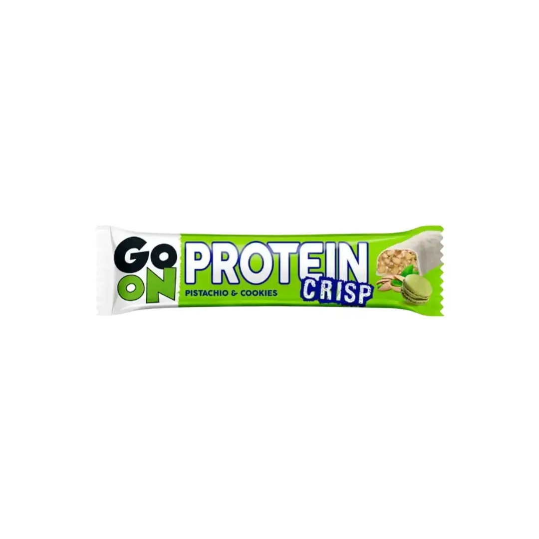 Go on Proteinska pločica Crisp Pistachio & Cookies, 45 g