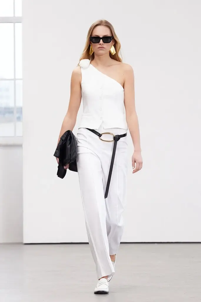 Trendyol Milla Ženske pantalone TWOSS24PL00103, Bele