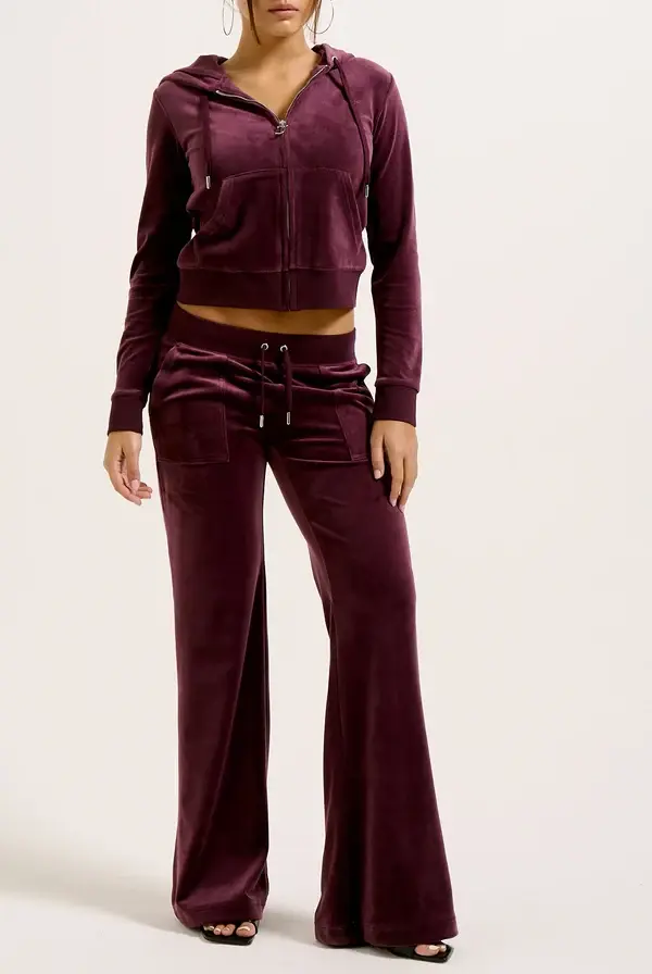 Juicy Couture Ženski duks sa kapuljačom Robertson, Bordo