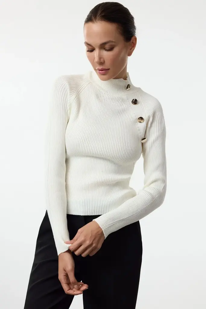 Trendyol Milla ženski duks Twoaw25Kz00069, Krem