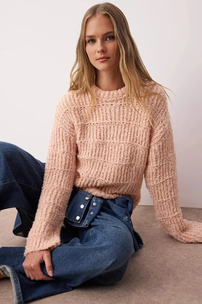 Trendyol Milla ženski duks Twoaw26Kz00151, Roze-Roze