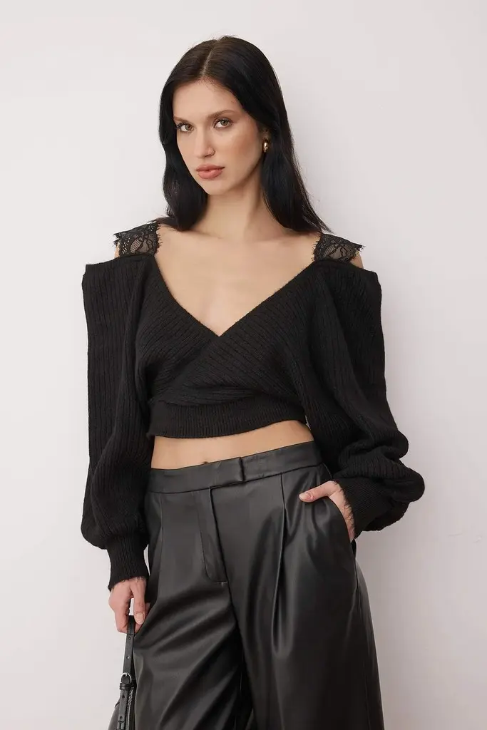 Trendyol Milla ženski duks Twoaw26Kz00292, Crna