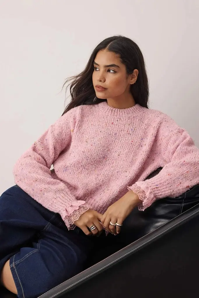 Trendyol Milla ženski duks Twoaw26Kz00058, Roze-Roze