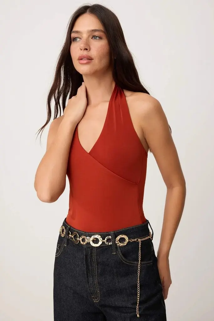 Trendyol Milla Ženski bodi TWOSS26BD00024, Bordo