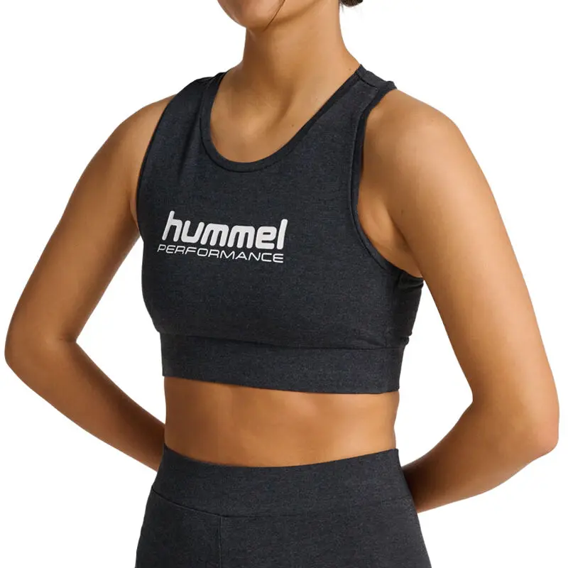 Hummel Ženski sportski top HMLPULSE Logo Light Support, Crni