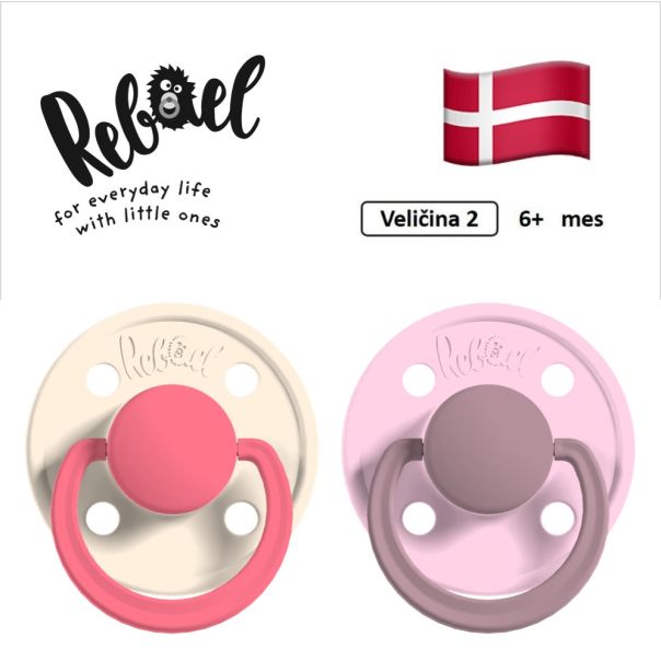 REBAEL cucle, 6+ mes, 2 komada, Puder roze, RBL22552188