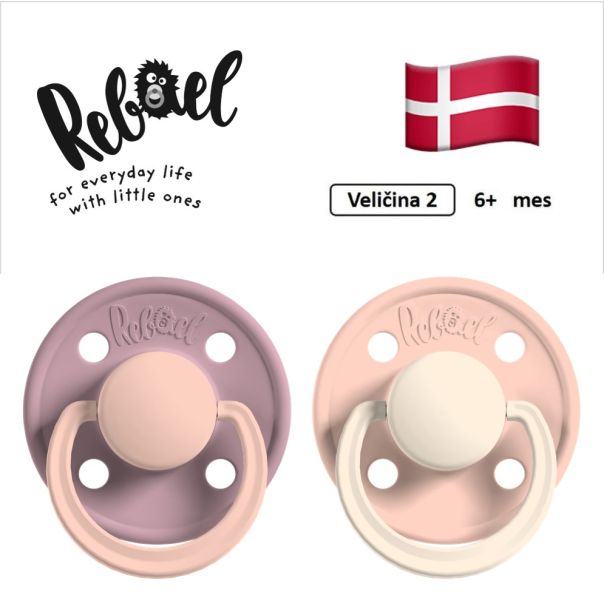 REBAEL cucle, 6+ mes, 2 komada, Puder roze, RBL28442422