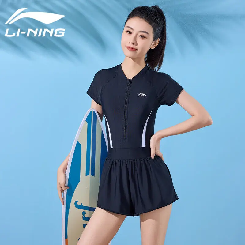 Li-Ning Ženski jednodelni kupaći kostim 508, Crni
